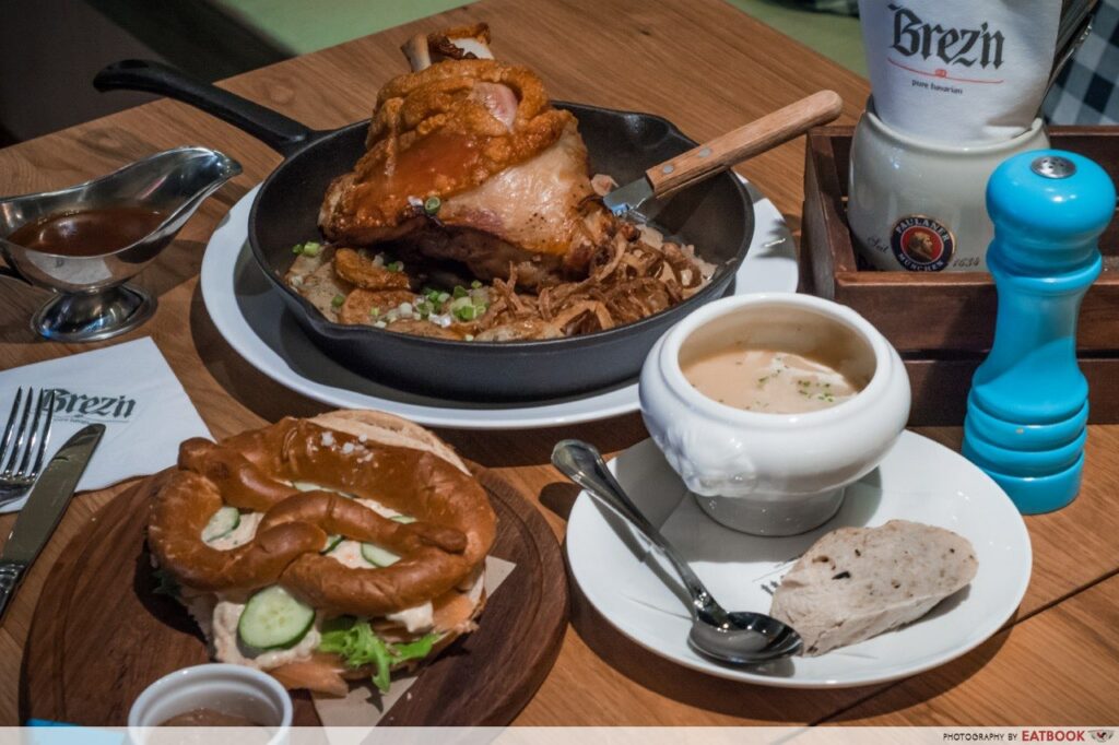 Brez'n Review: Bavarian Pretzel Sandwiches And Pork Knuckle At Valley ...