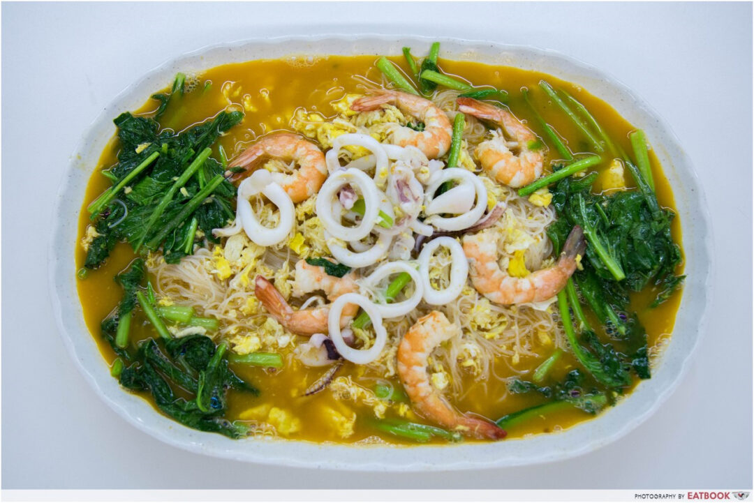 Chun Kee Seafood White Bee Hoon: Sambal Seafood Beehoon And Pork Floss ...