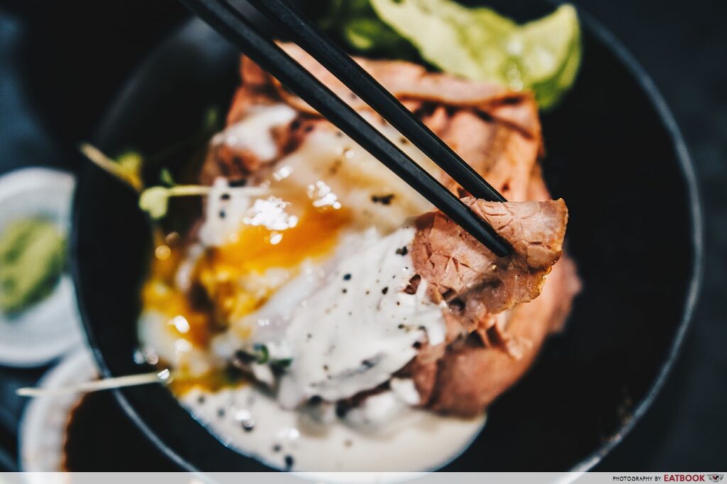 Gyu Nami Review: Wagyu Roast Beef Donburi At $10 At Amoy Street Food ...
