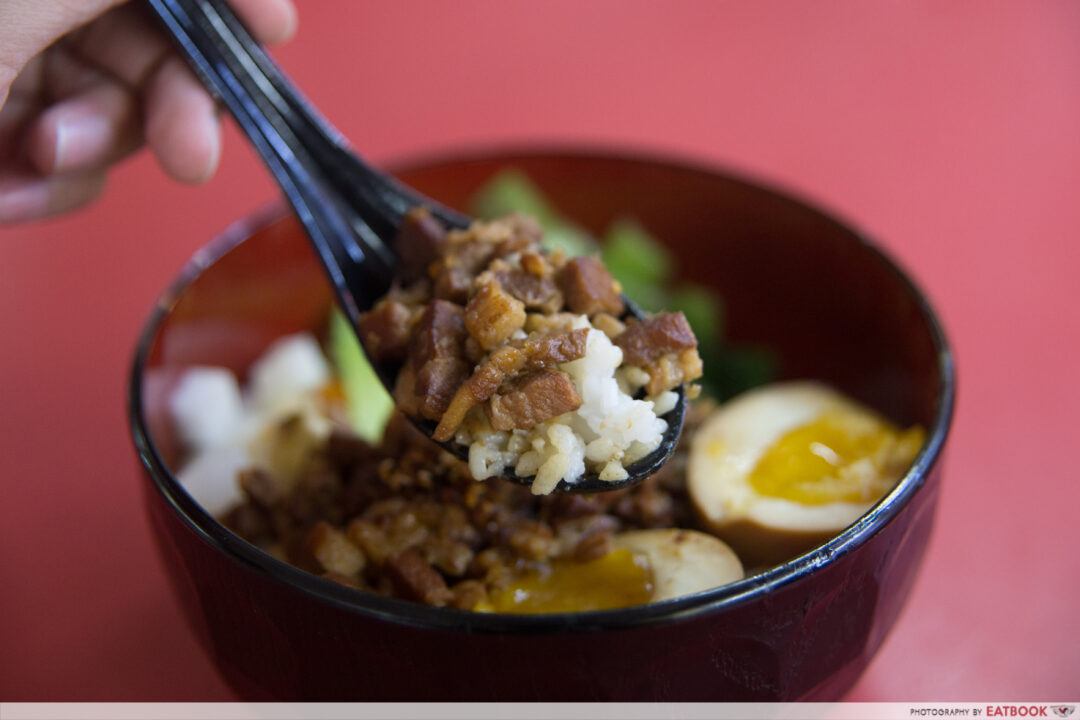 Give Me More Review: Taiwanese Lu Rou Fan With Marinated Soft-Boiled ...