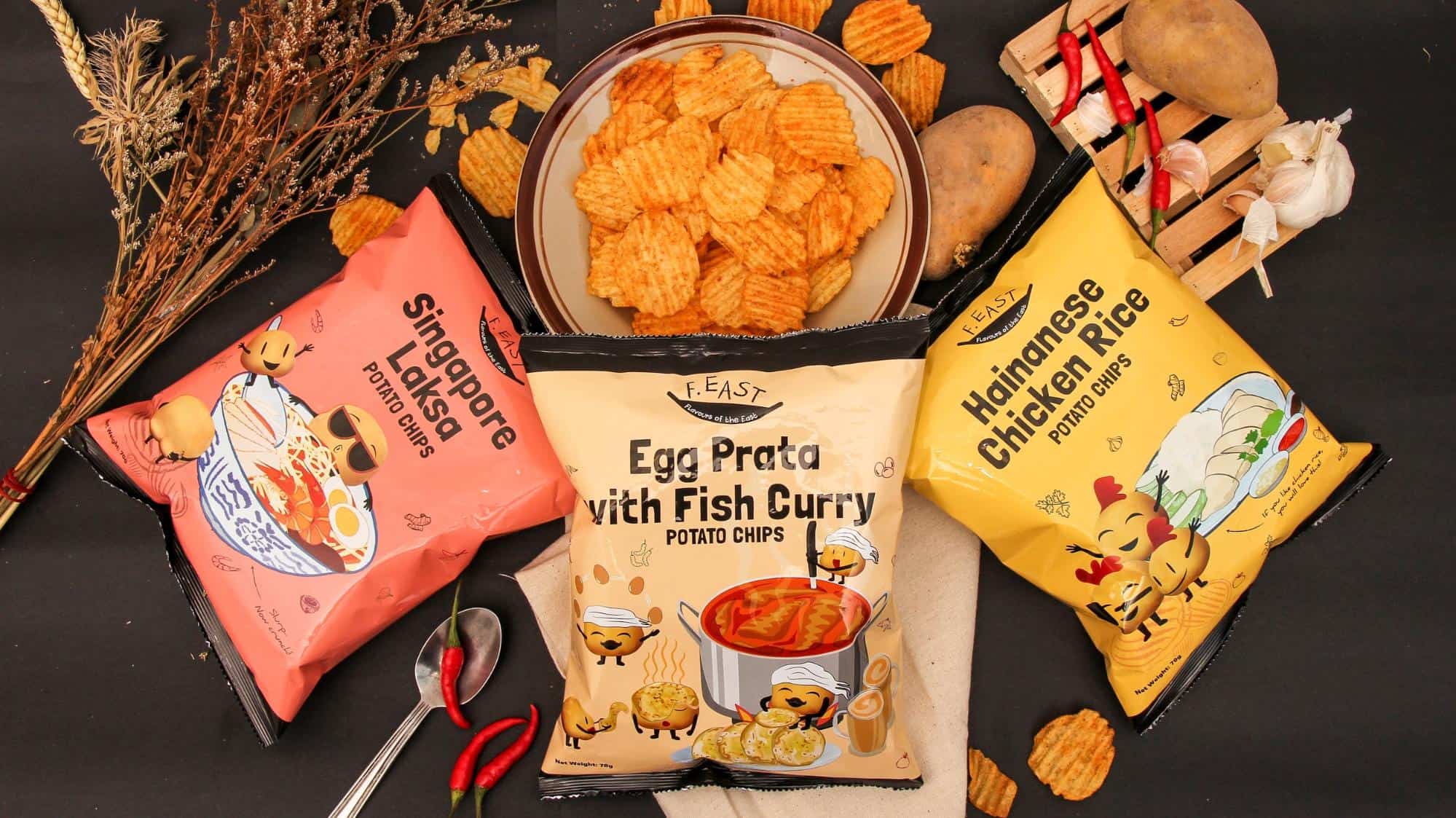 New Egg Prata Potato Chips At $3 Per Packet By F.EAST - Eatbook.sg ...