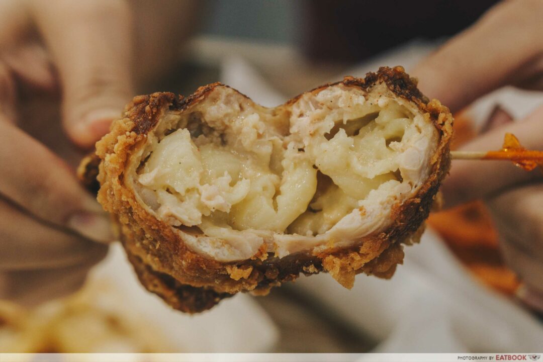 StuffedWing Review: Chicken Wings Stuffed With Mac And Cheese At ...