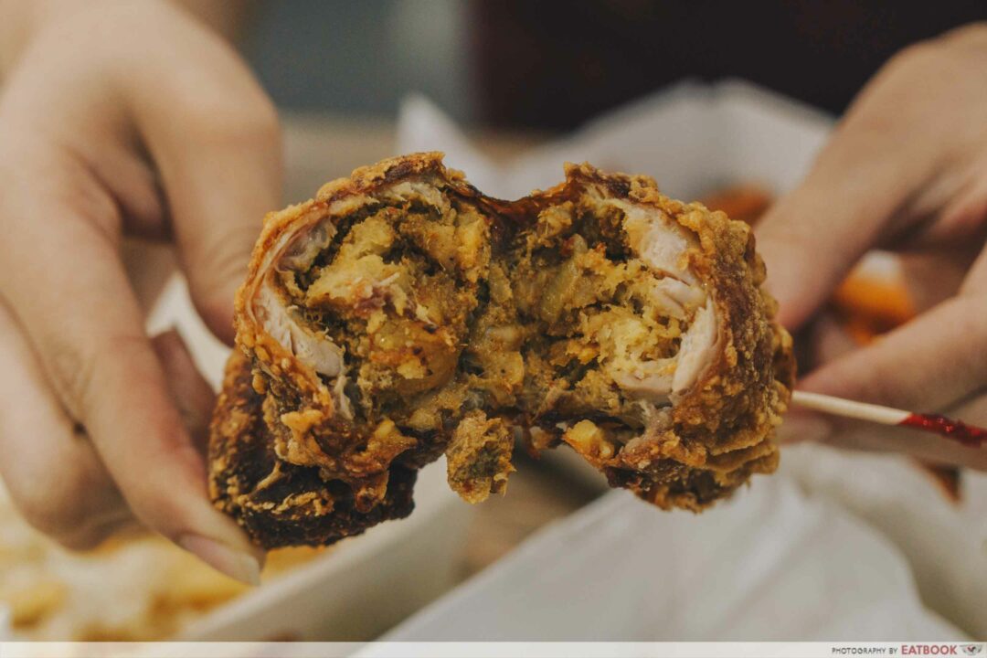 StuffedWing Review: Chicken Wings Stuffed With Mac And Cheese At ...