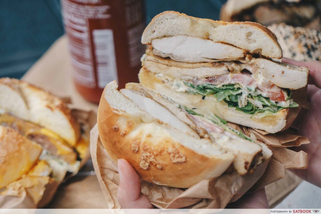 Two Men Bagel House 2.0 Review: Smoked Meat Bagel Sandwiches With ...