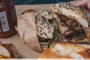 Two Men Bagel House 2.0 Review: Smoked Meat Bagel Sandwiches With ...