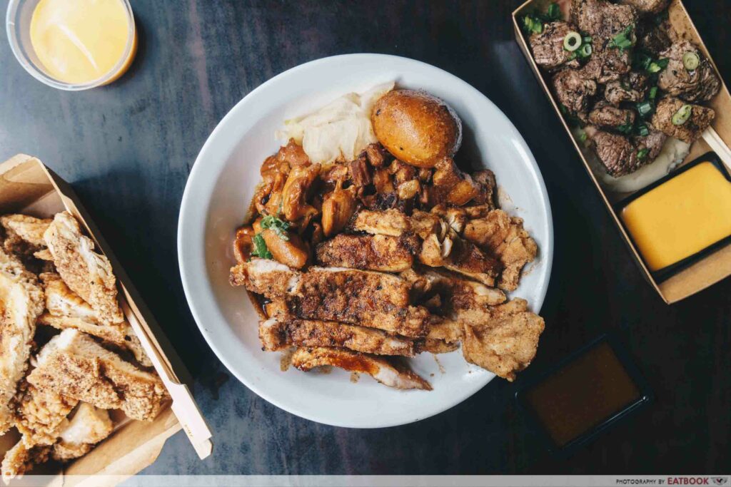 YEAH Taiwanese Review: XXXL Fried Chicken Steak And Flaming Beef Cubes ...