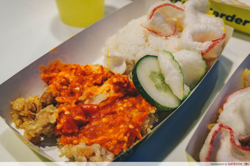 Papa Ayam Review: Finish This Level 27 Sambal Fried Chicken Rice And ...