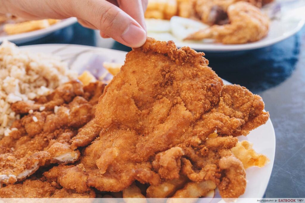 Raffles Western Delight Review: XXL Chicken Cutlet With Fries And Fried ...