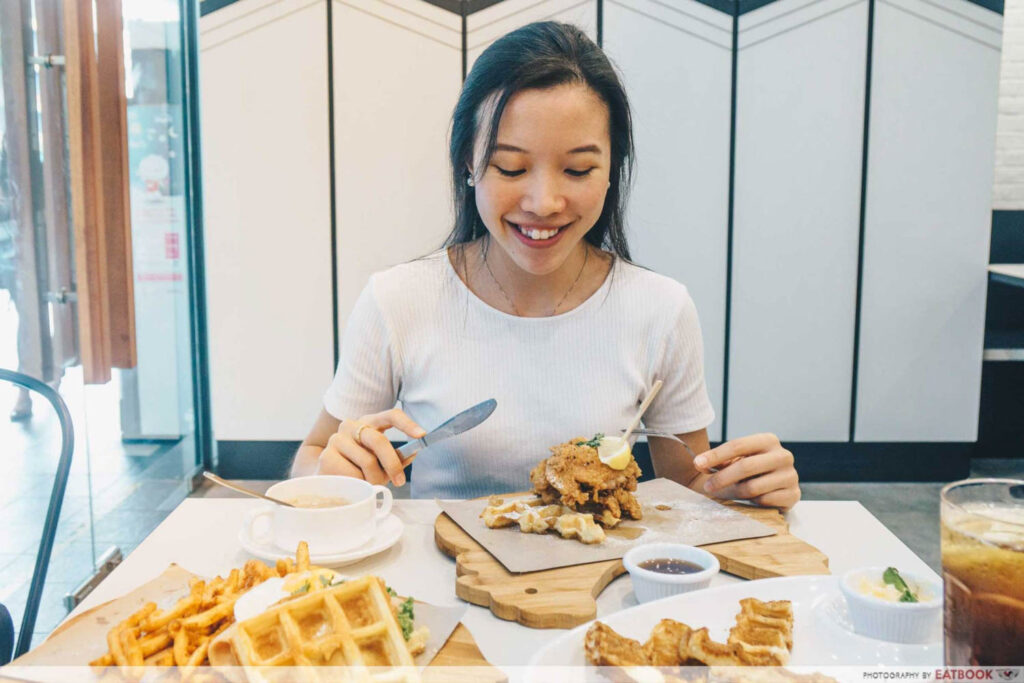Cluck Cluck Review: Chicken & Waffles At A New Bugis Cafe With Nett ...