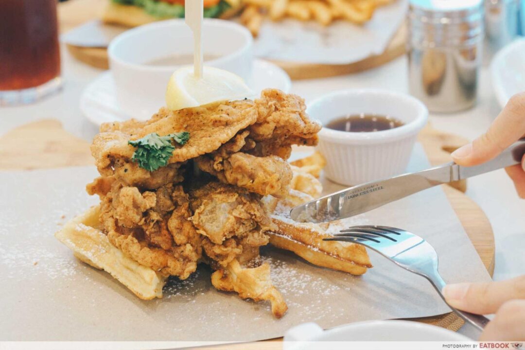 Cluck Cluck Review: Chicken & Waffles At A New Bugis Cafe With Nett ...
