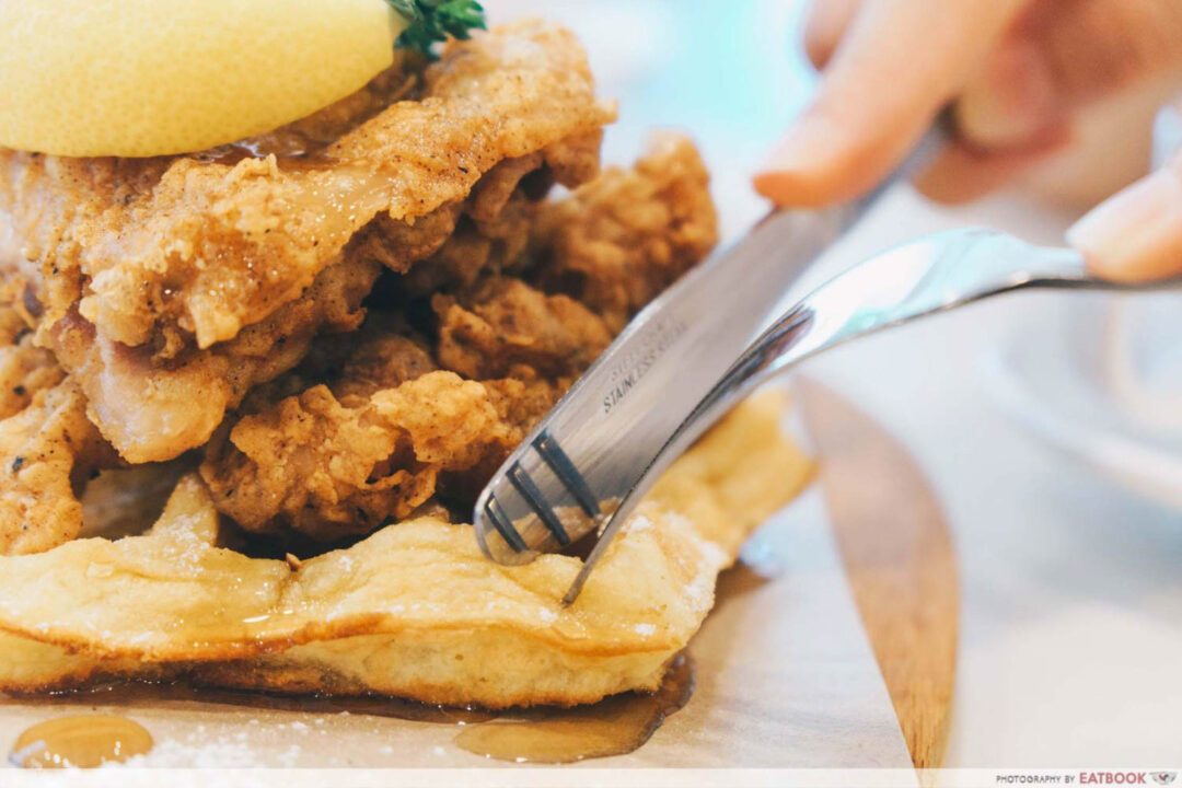 Cluck Cluck Review: Chicken & Waffles At A New Bugis Cafe With Nett ...
