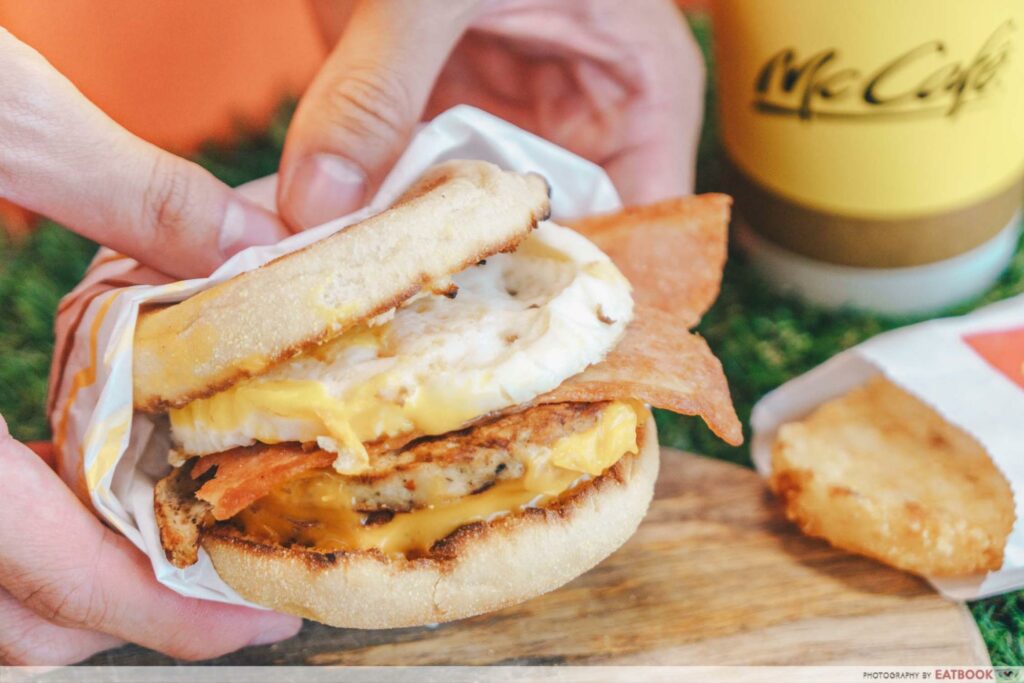 McDonald’s New McMuffin Stack Comes With Two Patties And Chicken Bacon ...