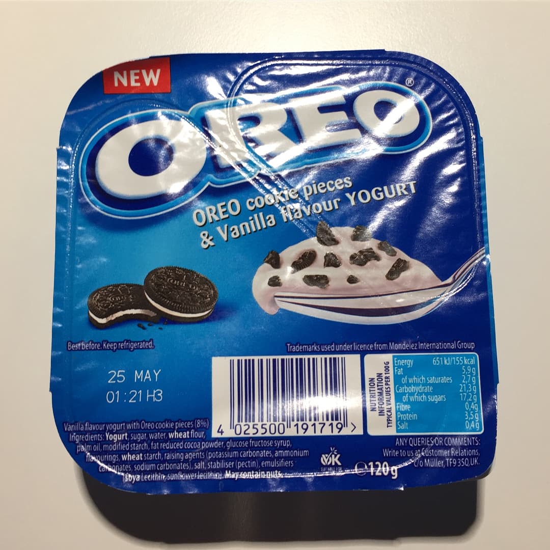 New Oreo Yoghurt With Crushed Oreo Bits Found In Singapore - Eatbook.sg ...