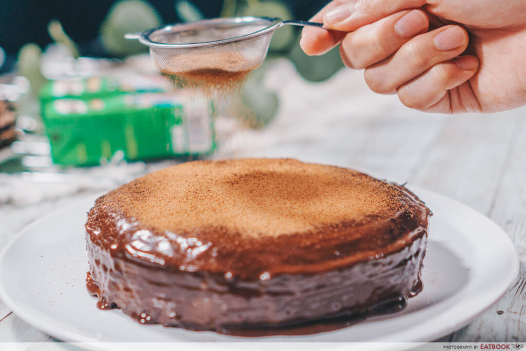Triple Milo Crepe Cake Recipe: Milo Dinosaur Cake Featuring Milo ...