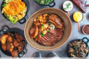 The Feather Blade Review: Flat Iron Steak And Hearty Beef Bowls Topped ...