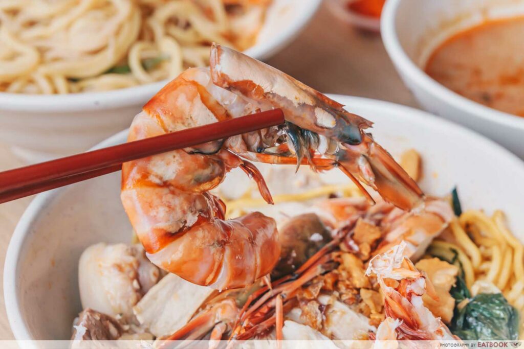 East Treasure Speciality Prawn Noodle Review: Huge Prawn Noodles From ...