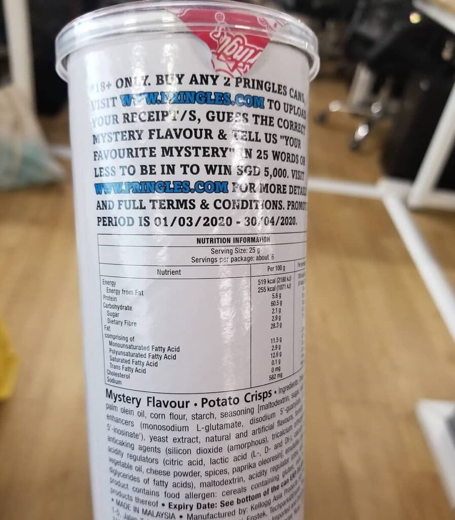 New "Mystery Flavour" Pringles Seen In Supermarkets Across Singapore ...
