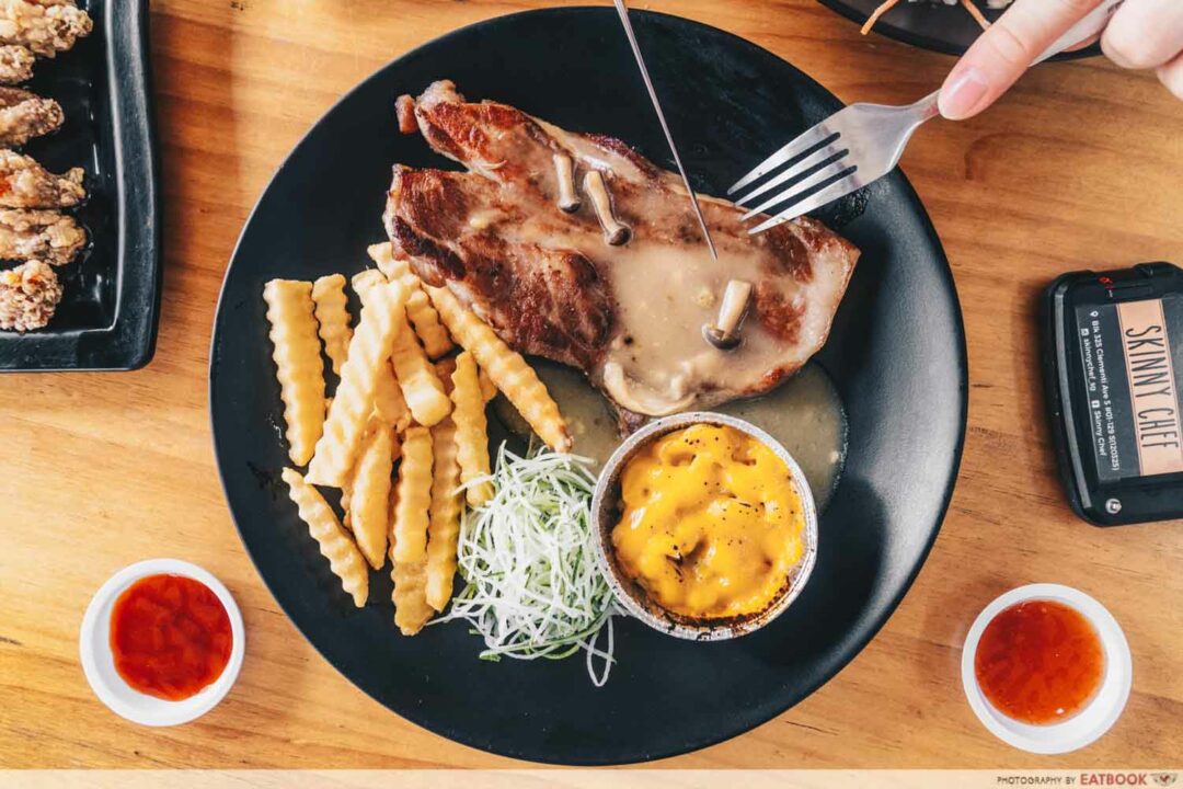 Skinny Chef Review: XXL Fried Chicken Cutlet with Nacho Cheese and Sous ...