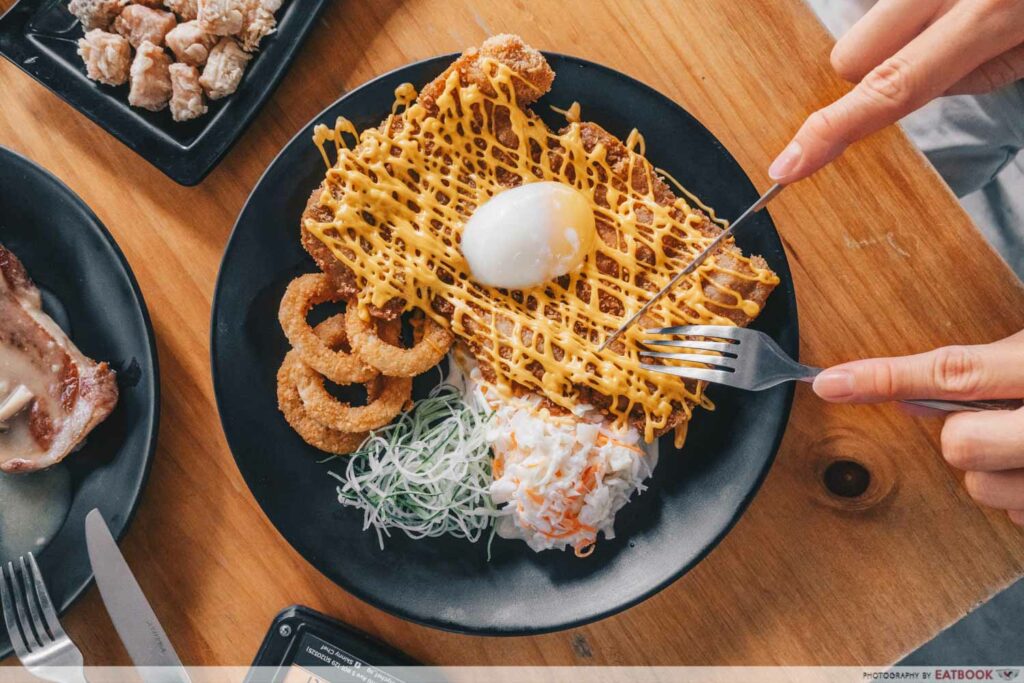 Skinny Chef Review: XXL Fried Chicken Cutlet with Nacho Cheese and Sous ...