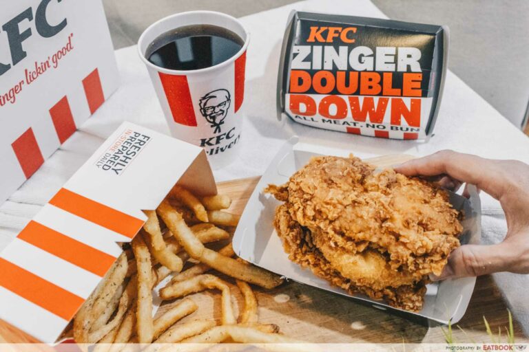 KFC's New Mozzarella Zinger Double Down Has An Oozy Fried Cheese Patty ...