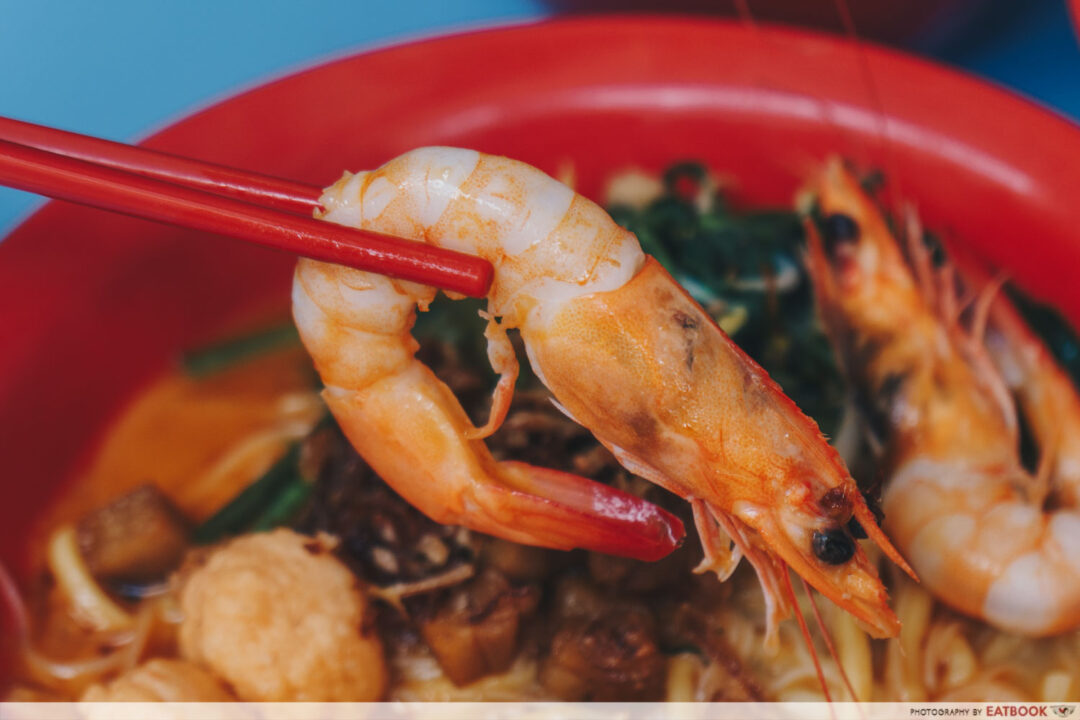 One Prawn Noodle Review: Silky Smooth Prawn Noodle Broth By Former ...
