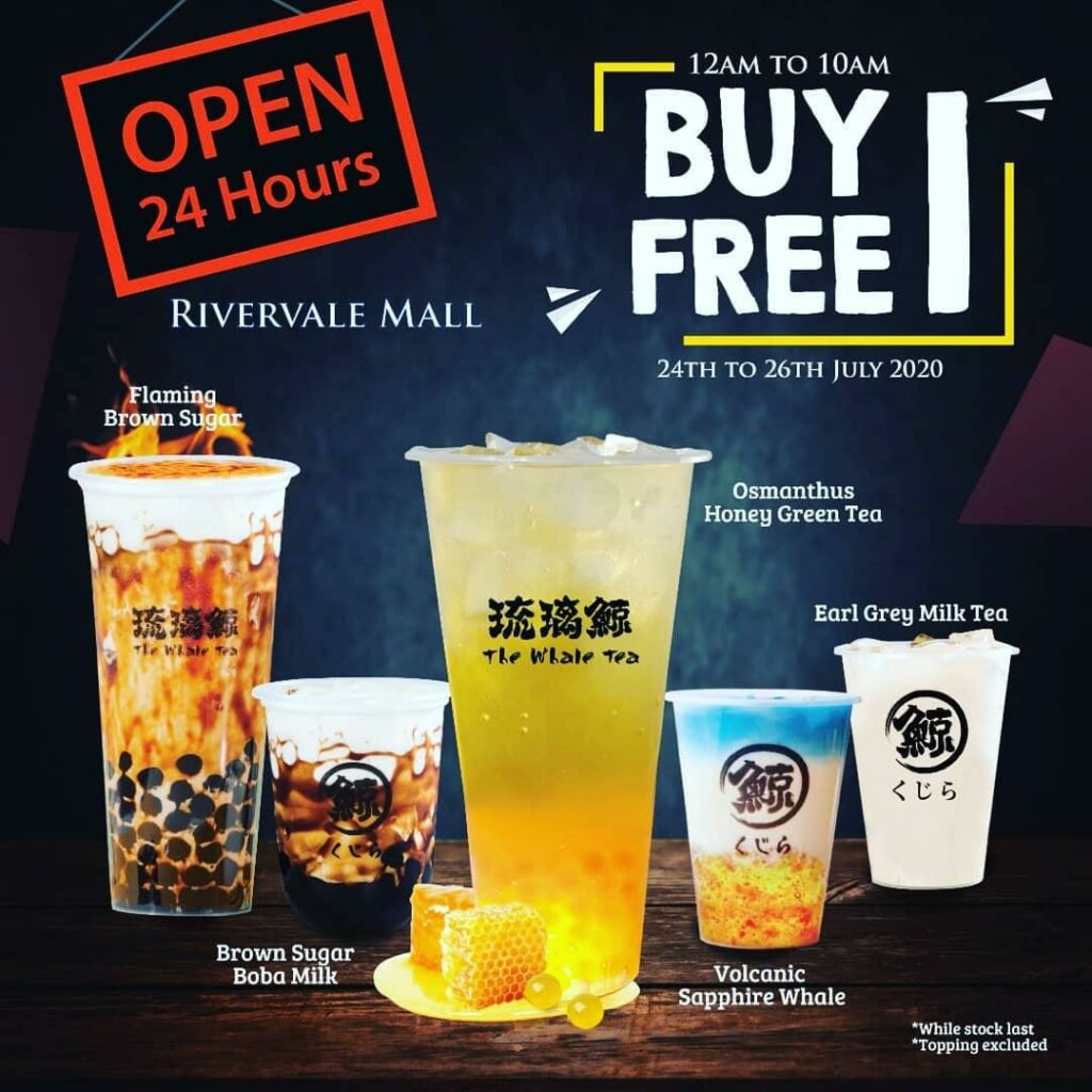 The Whale Tea Now Has A 24-Hour Outlet At Sengkang, With 1-For-1 Drinks ...