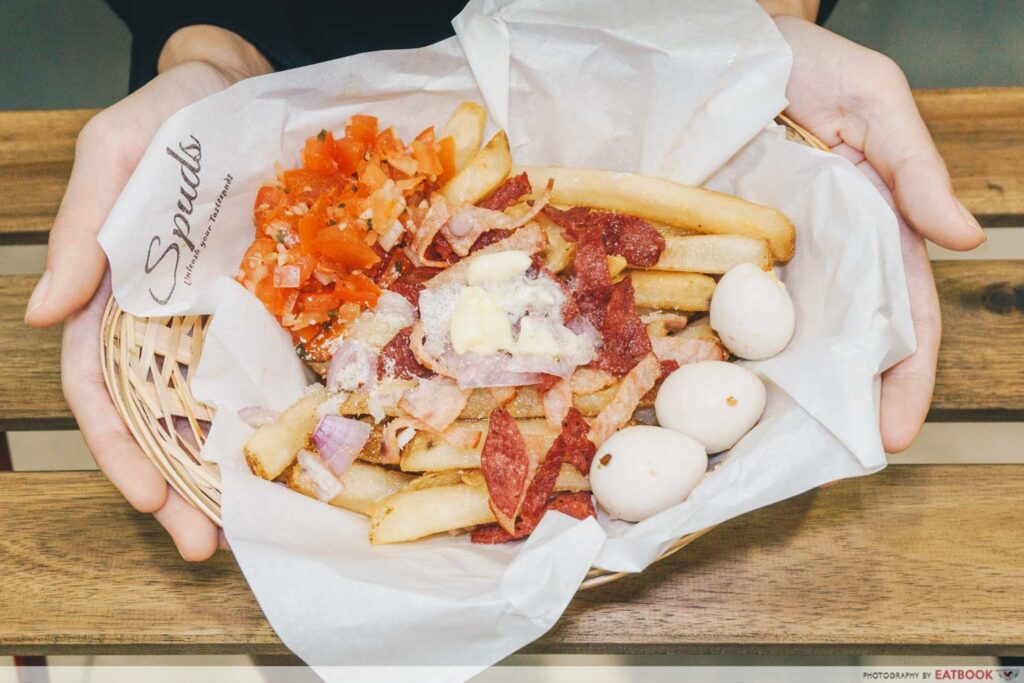 Spuds Review: New Cafe In Orchard Serves Rainbow Cheese Fries And Nasi ...