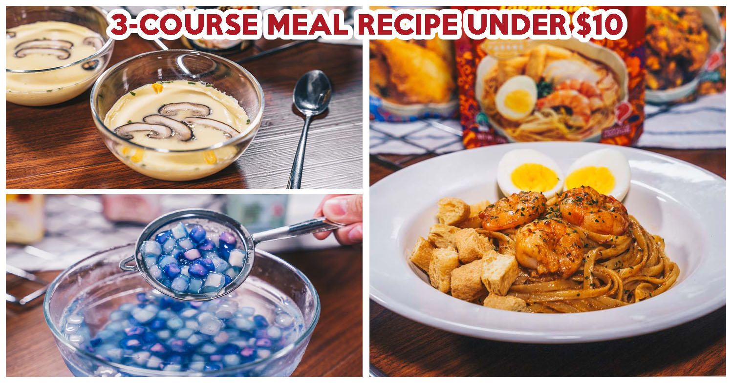 Easy 3 Course Meal Recipe Under 10 Per Person With Laksa Linguine Easy 3 Course Meal Recipe Under 10 Per Person With Laksa Linguine
