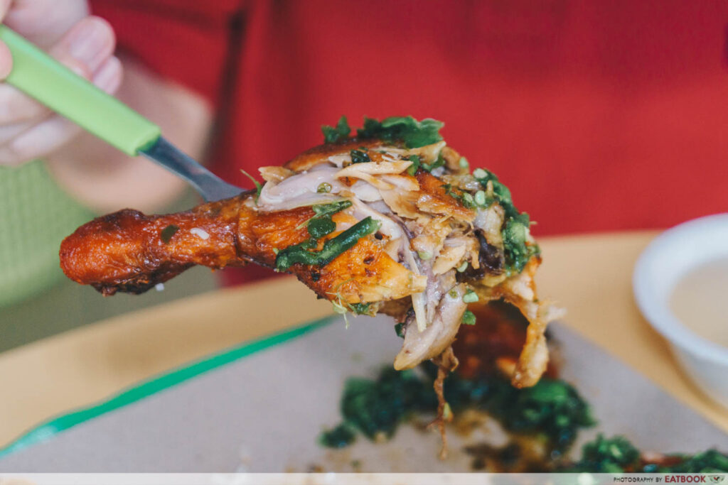 Green Chilli Chicken Rice Review: Incredibly Tender Chicken With ...