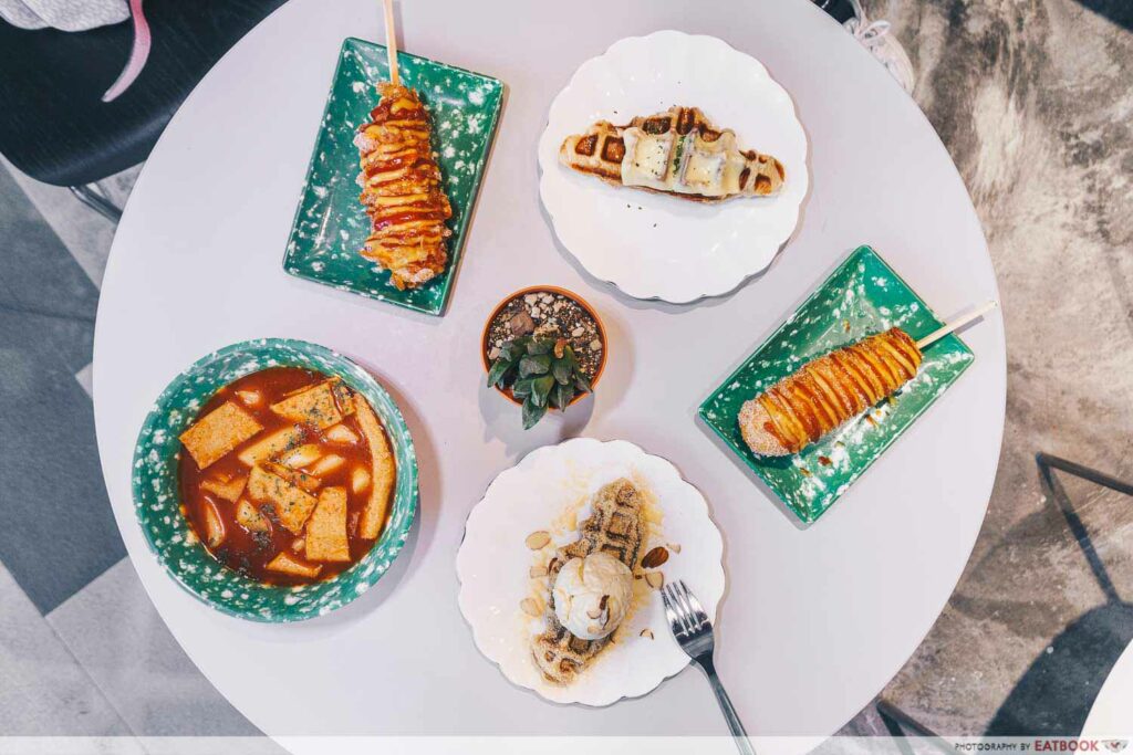 Bunsik Review: Cheese Corn Dogs, Injeolmi Croffles And More Korean ...