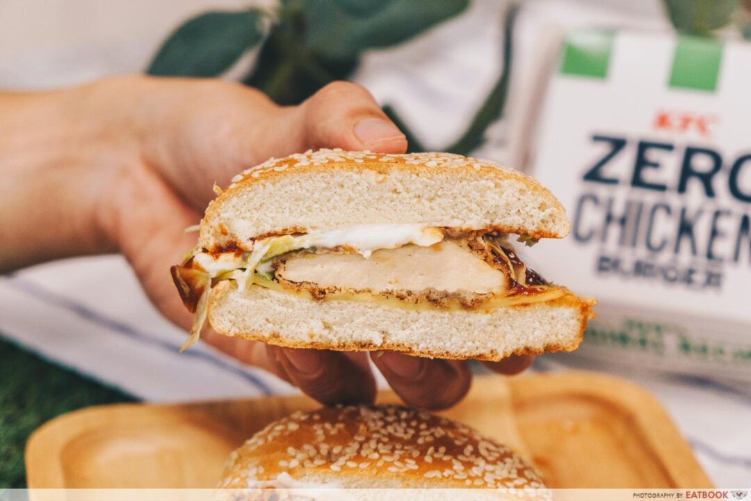 KFC Launches New Meat-Free Zero Chicken Burger - Eatbook.sg - Local ...