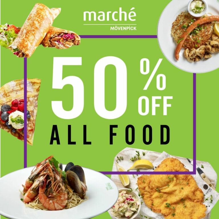 Marche Has 50% Off All Food Items Till 22 April 2021