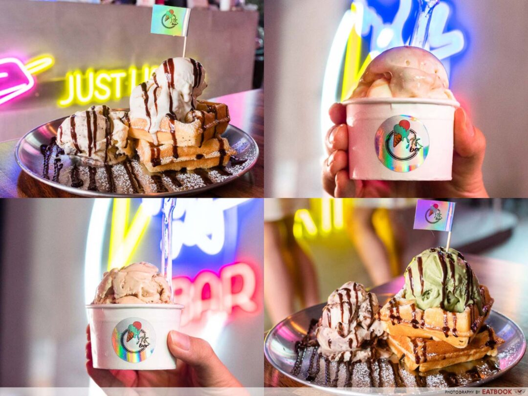 Icebar Review: Neon Cafe Open Till 2am With Waffles And Gelato Such As ...