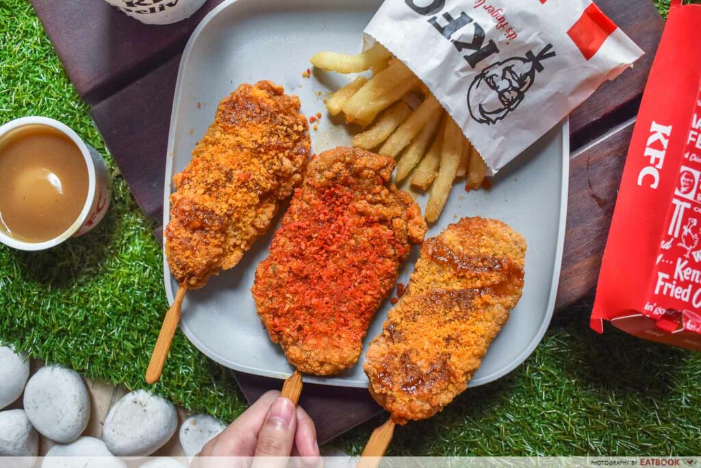 KFC Has Chicken Popsicles With Mala And BBQ Cheese Flavours From $2.95