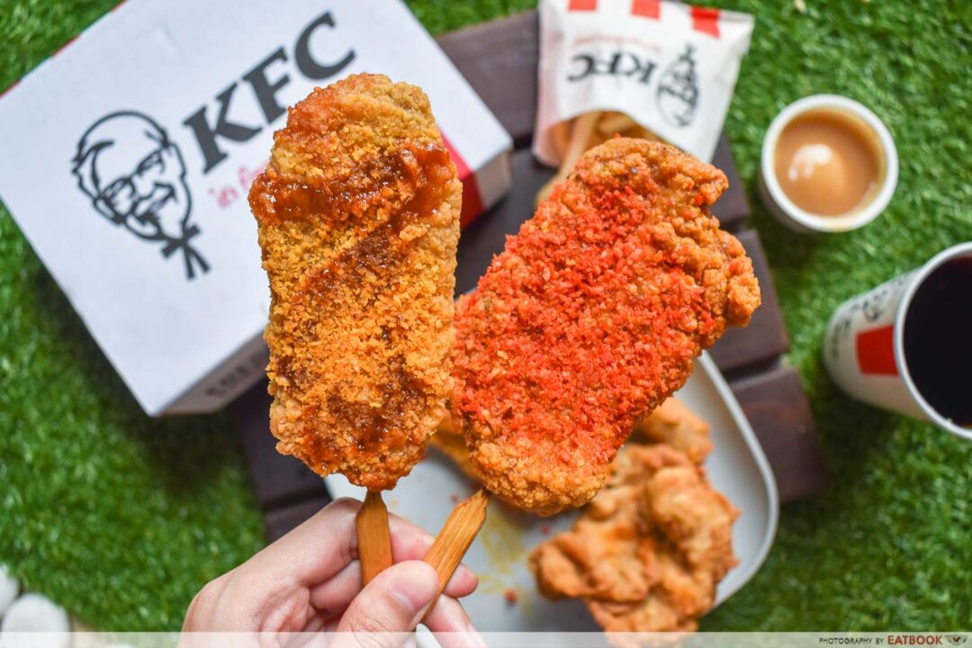 KFC Has Chicken Popsicles With Mala And BBQ Cheese Flavours From $2.95