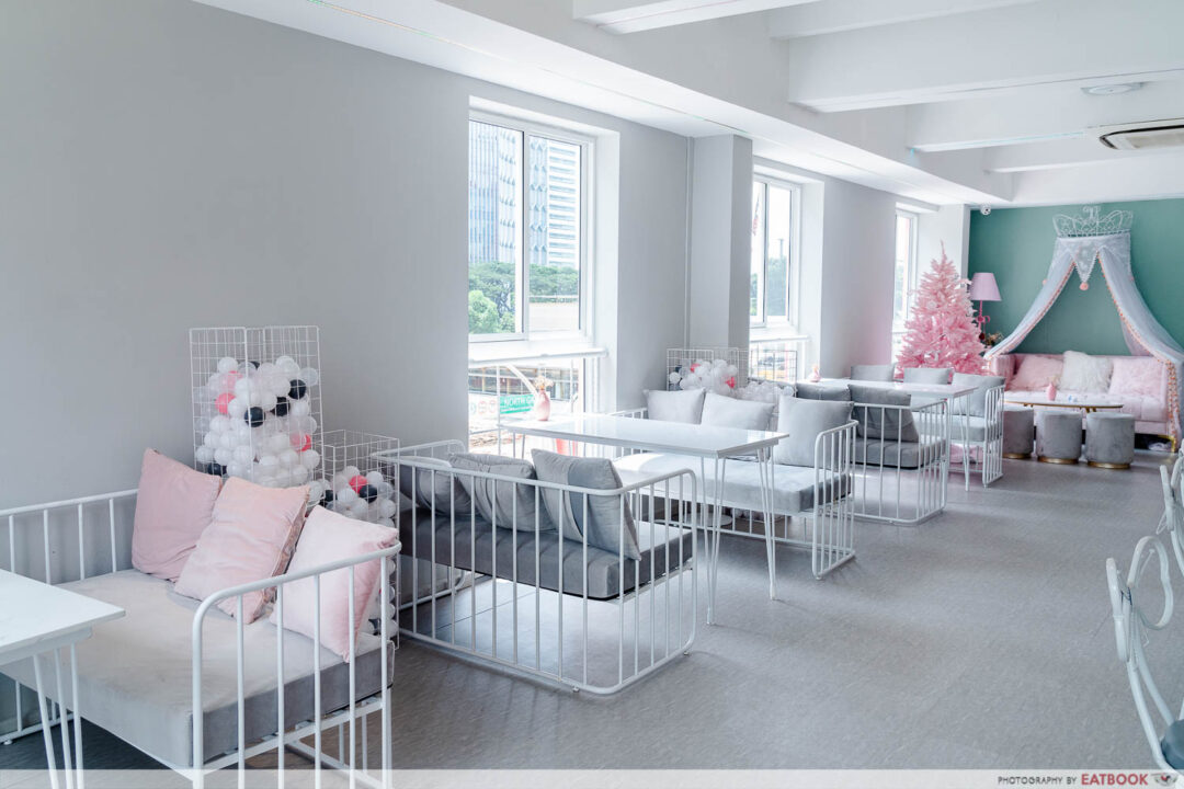 Smile Dessert Review: Pink Cafe With Black Sesame Souffle Pancakes And ...