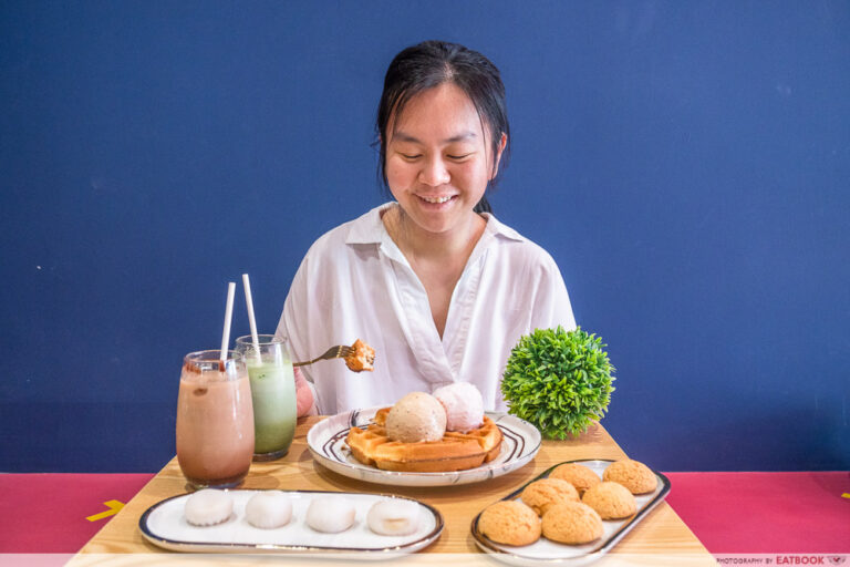 Three Point Two Review: Pink-and-blue Cafe With Gelato Waffles And ...