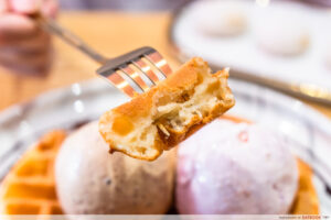 Three Point Two Review: Pink-and-blue Cafe With Gelato Waffles And ...