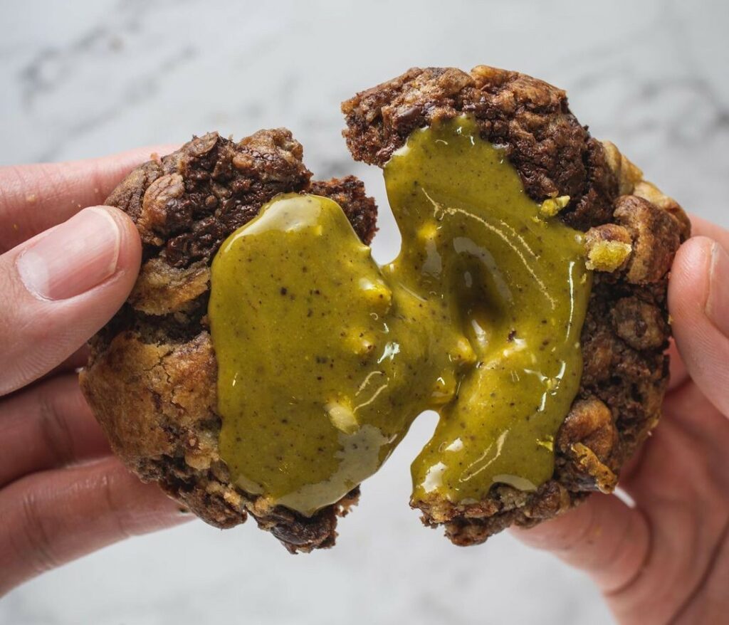 KUKI: Open-Faced Lava Cookies Filled With Orh Nee, Roasted Pistachio ...