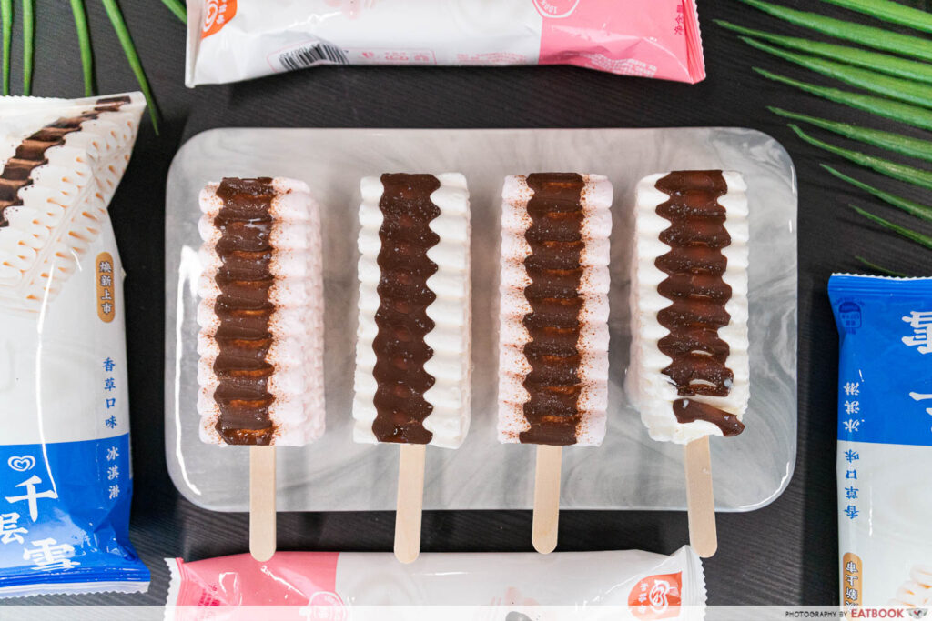 Wall's Has New White Peach Viennetta Sticks Made From Japanese Milk