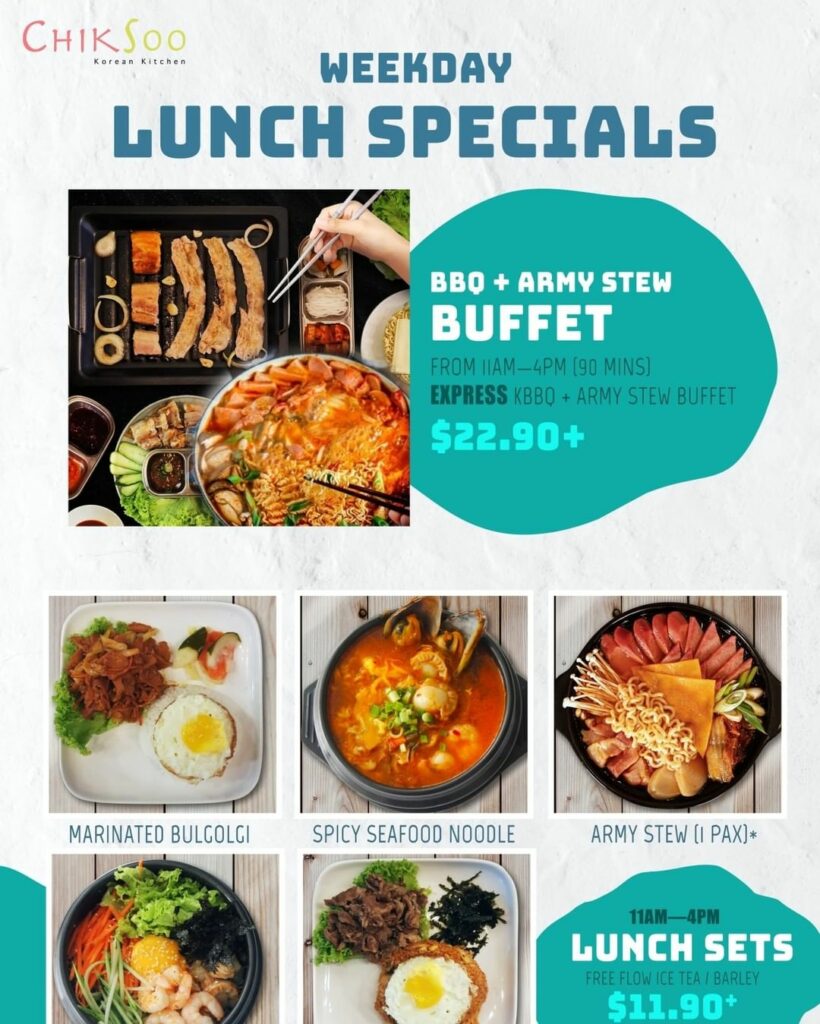 Chiksoo Korean Kitchen In Punggol Has KBBQ Buffet For Only $22.90 ...