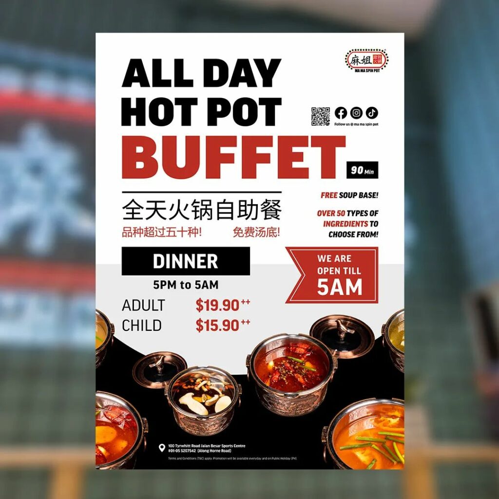 Ma Ma Spin Pot Opens At Jalan Besar With $19.90++ Hotpot Buffet Till ...
