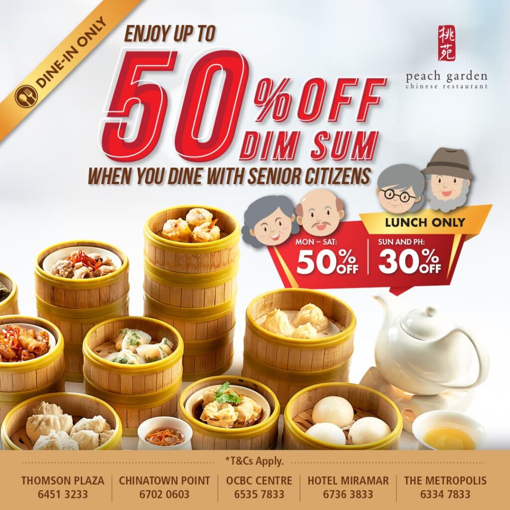 Peach Garden Has Up To 50% Off Dim Sum For Senior Citizens | Eatbook.sg