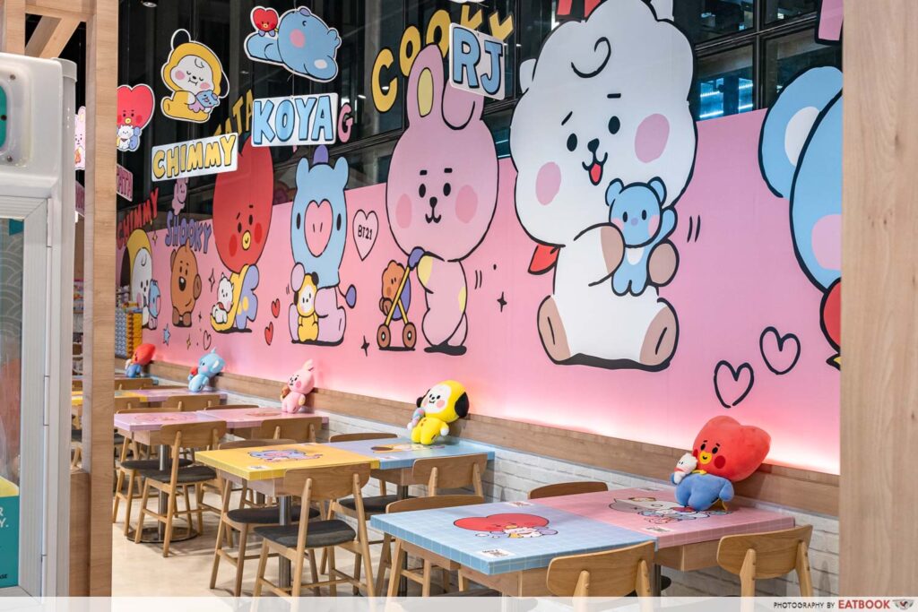 Inside Southeast Asia’s First LINE FRIENDS BT21 Pop-Up Cafe | Eatbook.sg