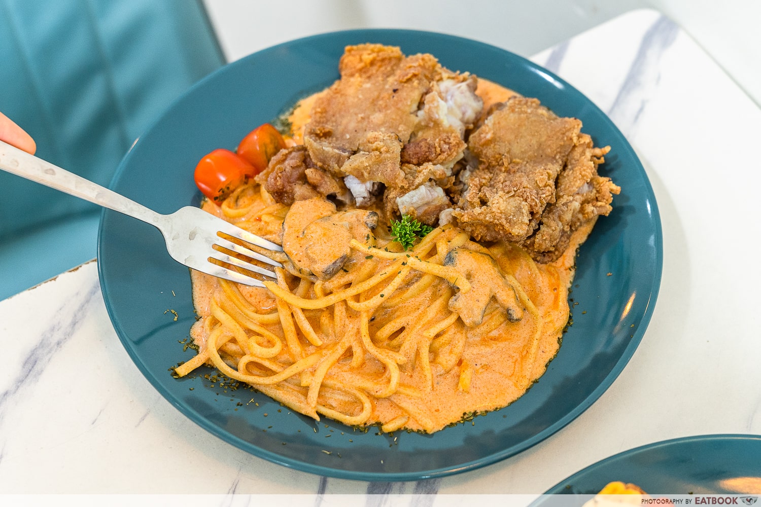 The Halal Corner: Samyang Carbonara Pasta In Bugis | Eatbook.sg