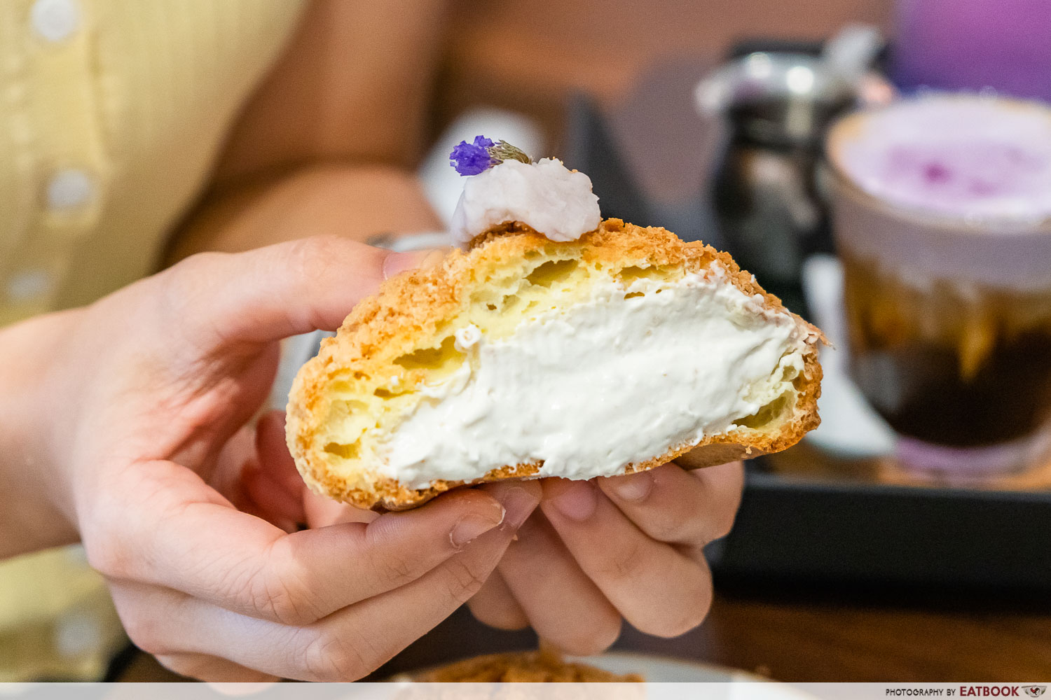 Cafe Lilac By Whisking Bakes: Taro Pork Floss Sando, Orh Nee Choux Puff ...