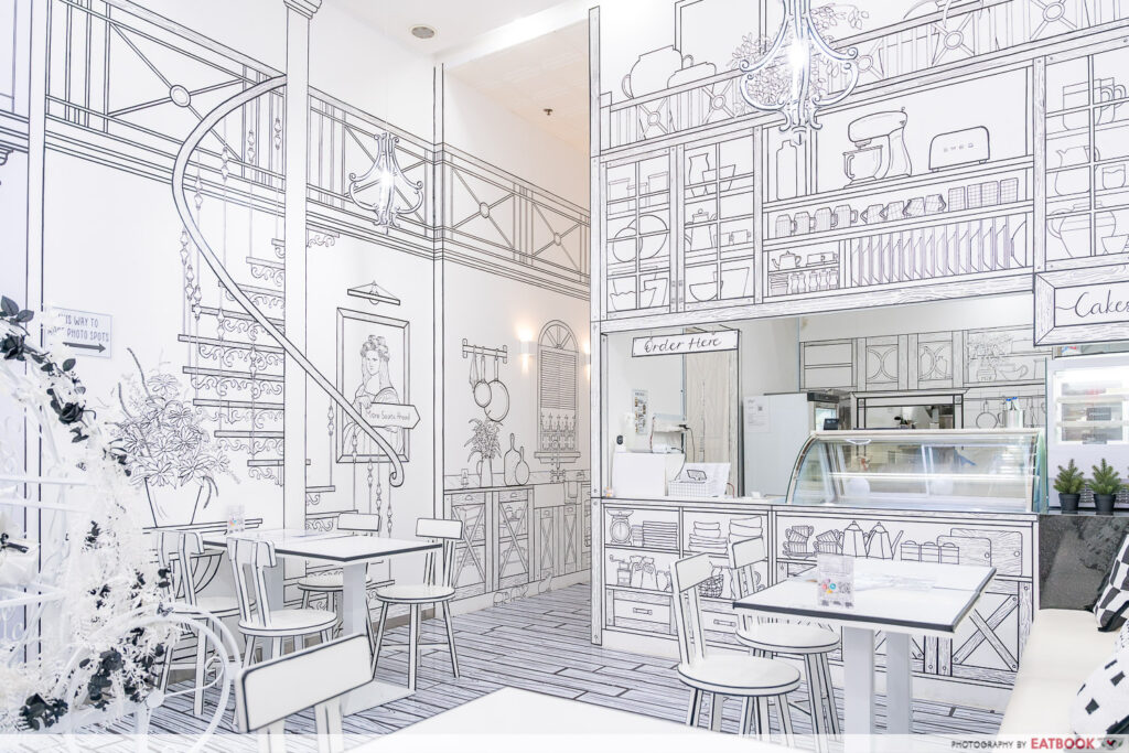 Cafe Monochrome: Singapore’s First 2D Cafe Reopens In Bugis | Eatbook.sg