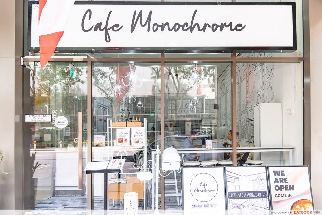 Cafe Monochrome: Singapore’s First 2D Cafe Reopens In Bugis | Eatbook.sg