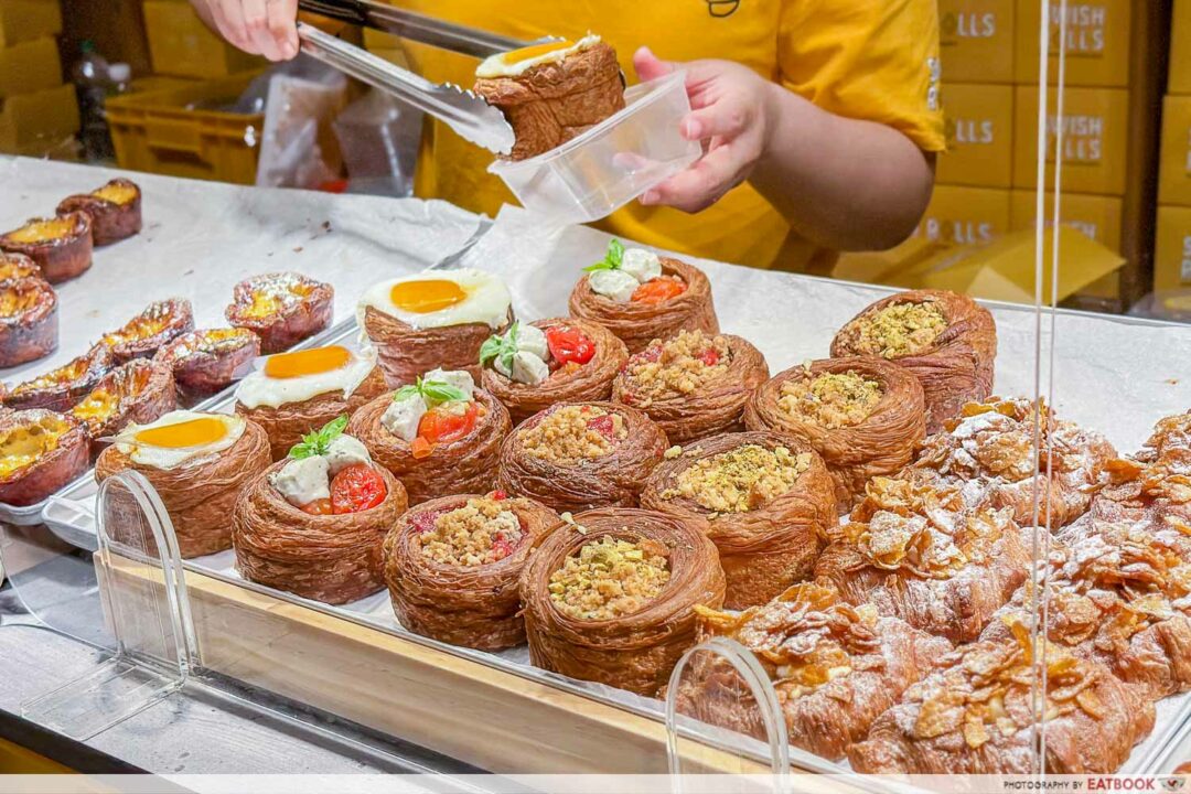 Swish Rolls Has New Mochi Croissant Egg Tart At Paragon | Eatbook.sg