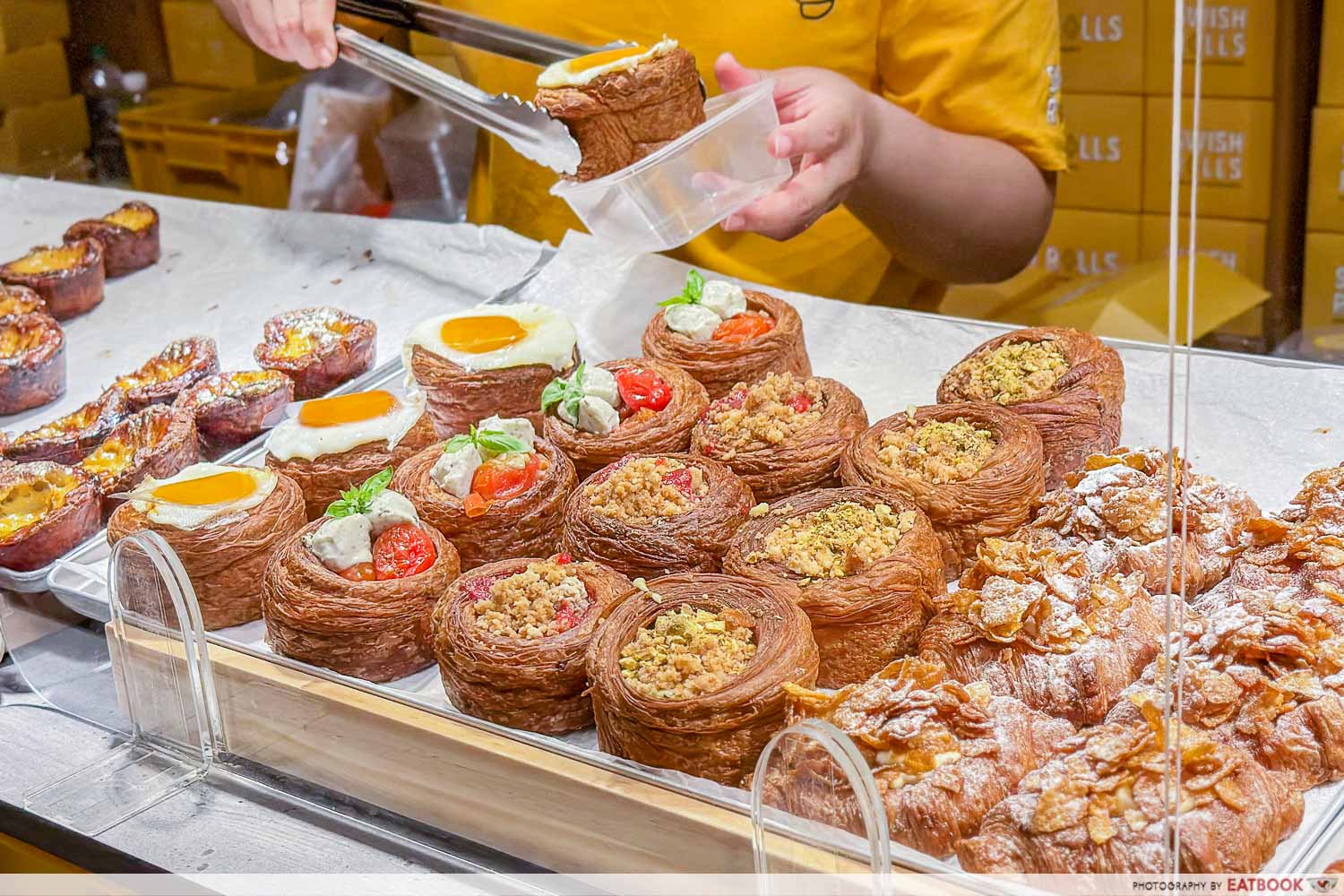 Swish Rolls Has New Mochi Croissant Egg Tart At Paragon | Eatbook.sg
